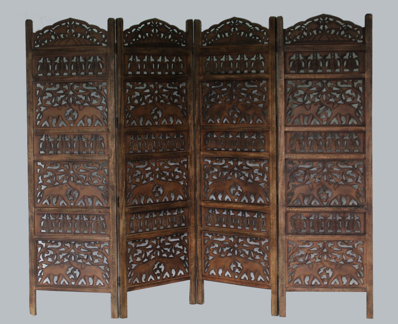 Parawan INDYJSKI, Parawan ażurowy, Parawan brązowy,